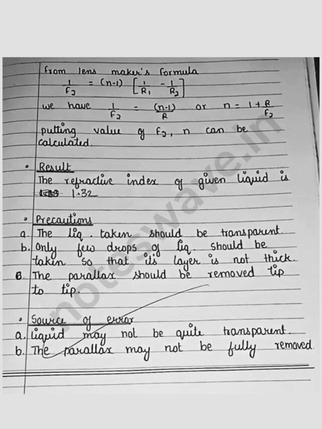 Class 12 Physics Practical File | Section B Experiment 8 | Download pdf ...
